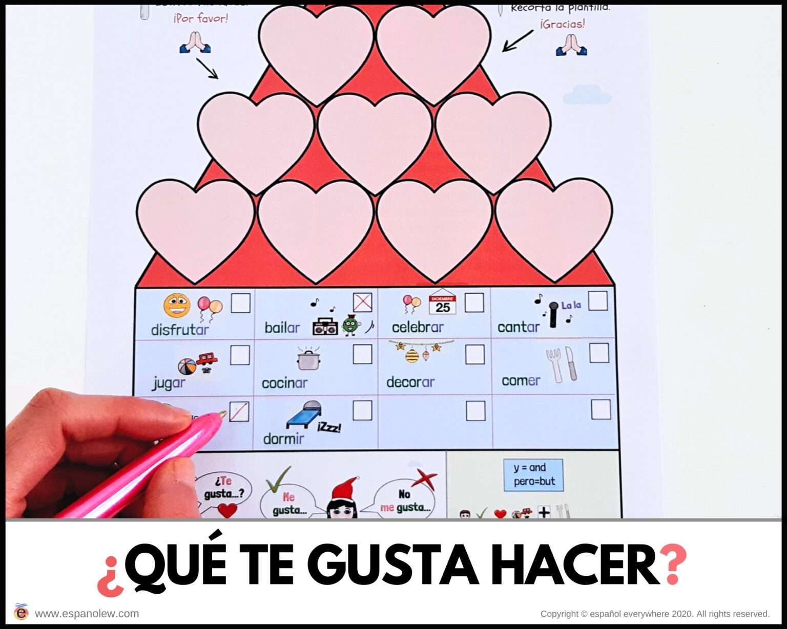 💻 ´Aprende-Árbol de Navidad´- Manualidades y juegos con infinitivos y ...