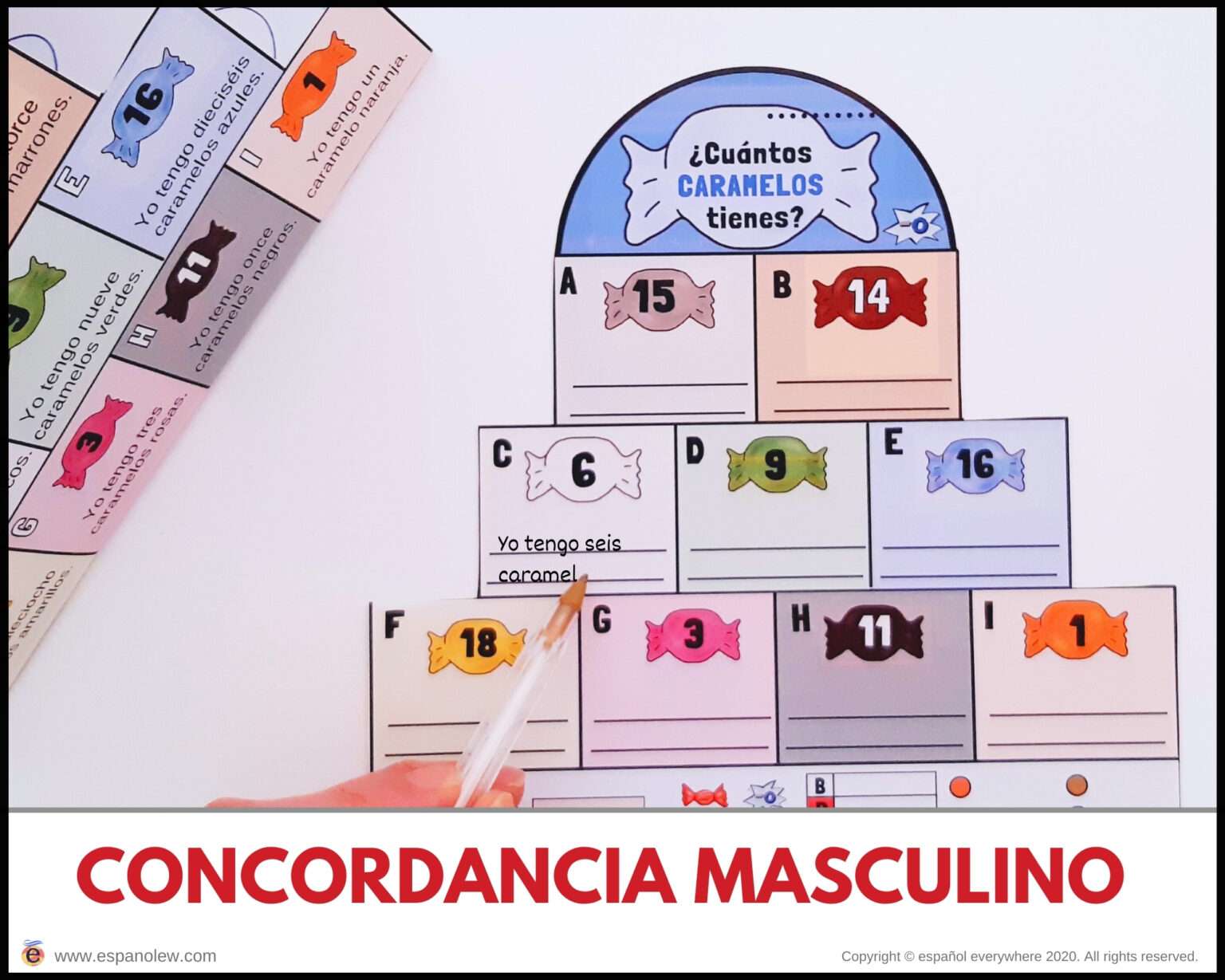 💻 ´Casas Concordancia´- Oraciones verbo tener, números y colores ...