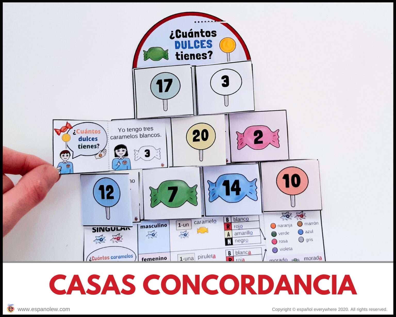 💻 ´Casas Concordancia´- Oraciones verbo tener, números y colores ...