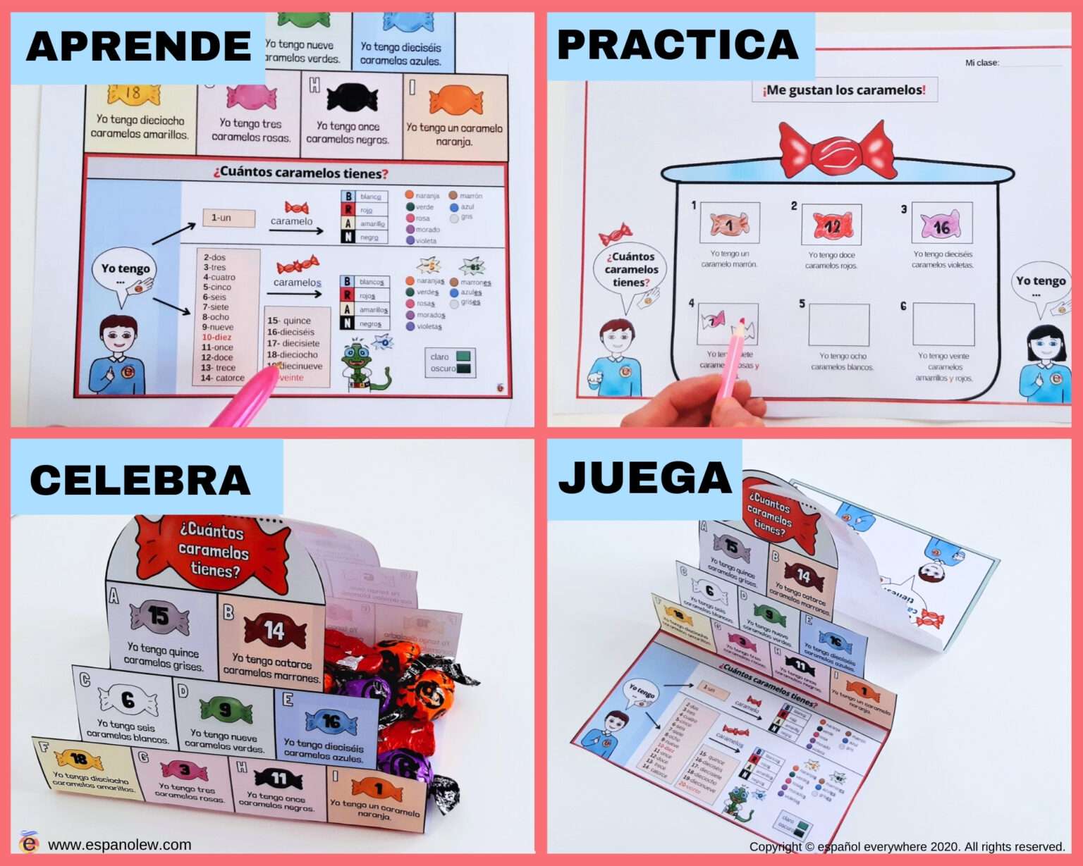💻 ´Casas Concordancia´- Oraciones verbo tener, números y colores ...