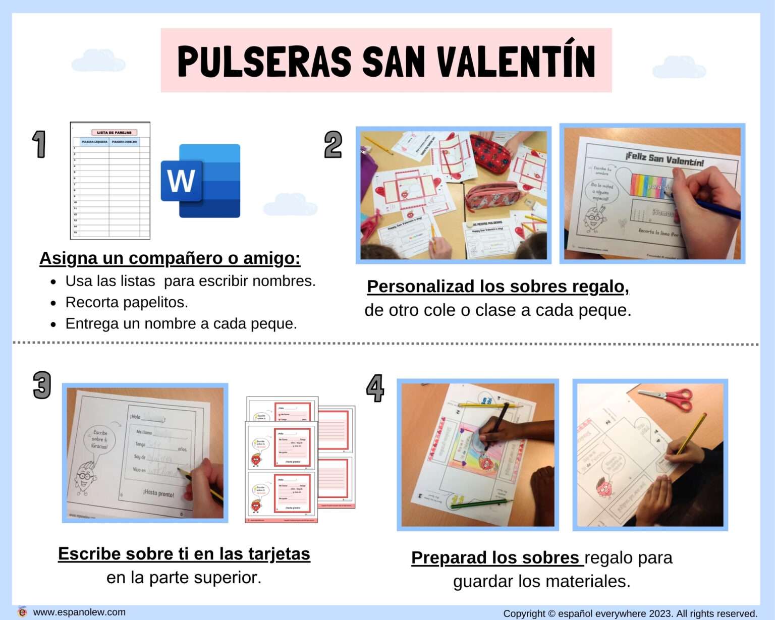 💻 LAS MEDIAS-PULSERAS. Actividades para San Valentín, y repaso de ...
