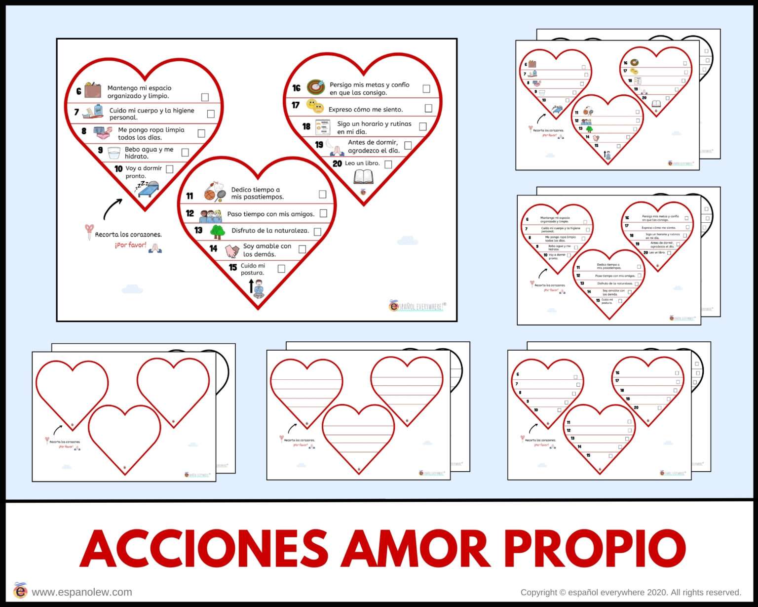 Actividades de autocuidado y amor propio para niños. Cómo trabajar el ...