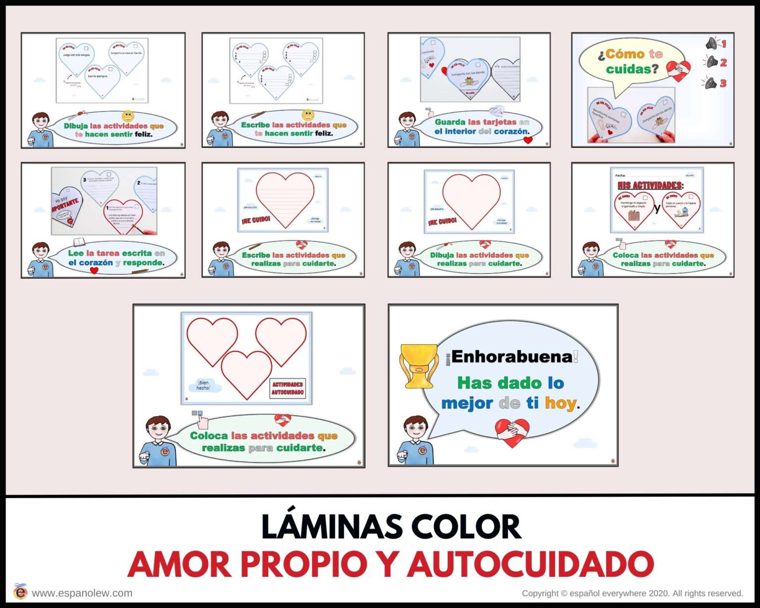 Actividades de autocuidado y amor propio para niños. Cómo trabajar el ...