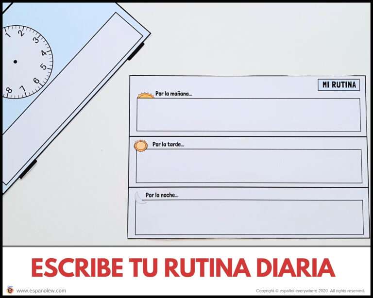 Acciones habituales. la rutina diaria vocabulario. Verbos de rutina ...