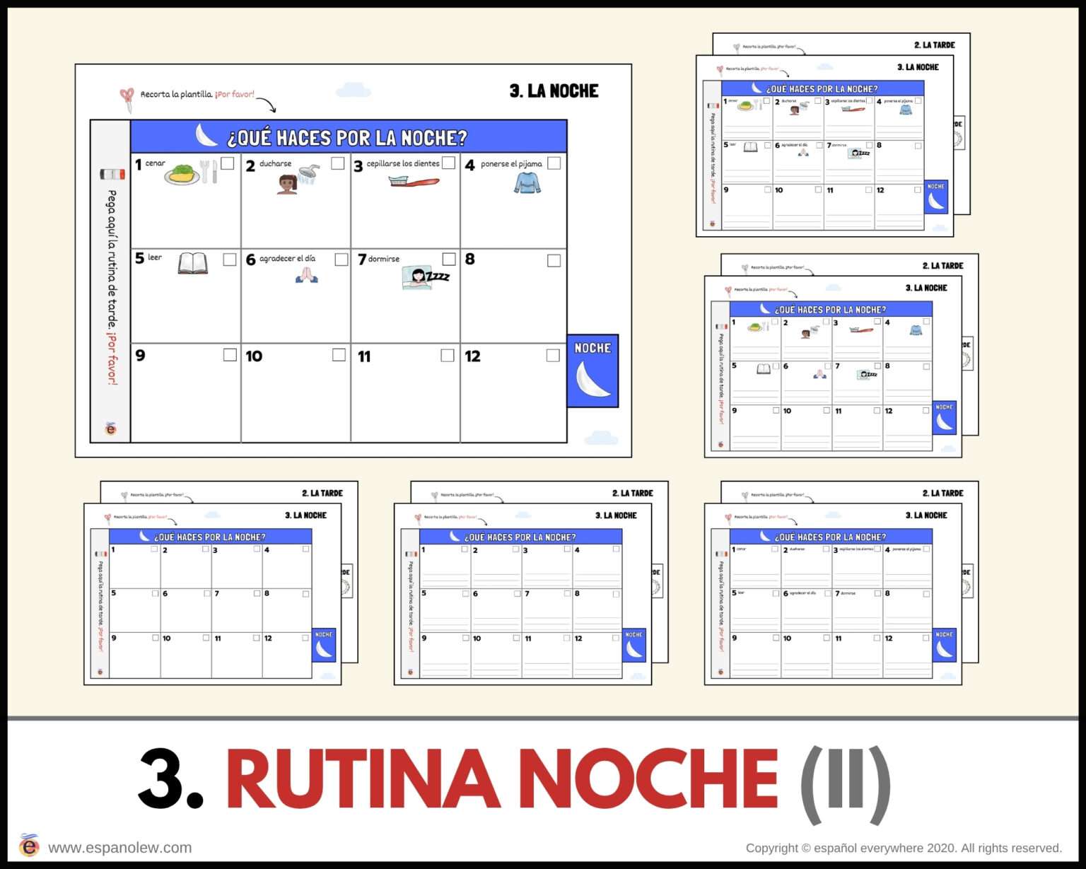 Acciones habituales. la rutina diaria vocabulario. Verbos de rutina ...