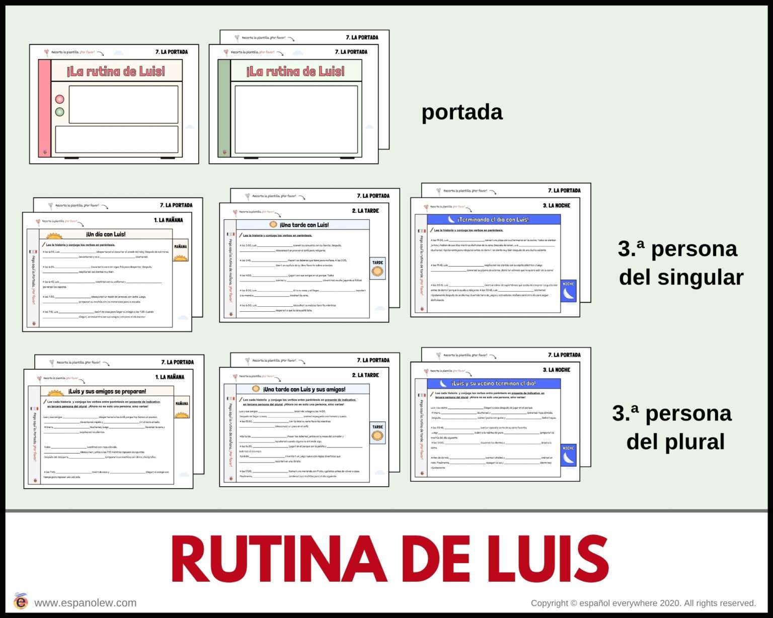 Acciones habituales. la rutina diaria vocabulario. Verbos de rutina ...