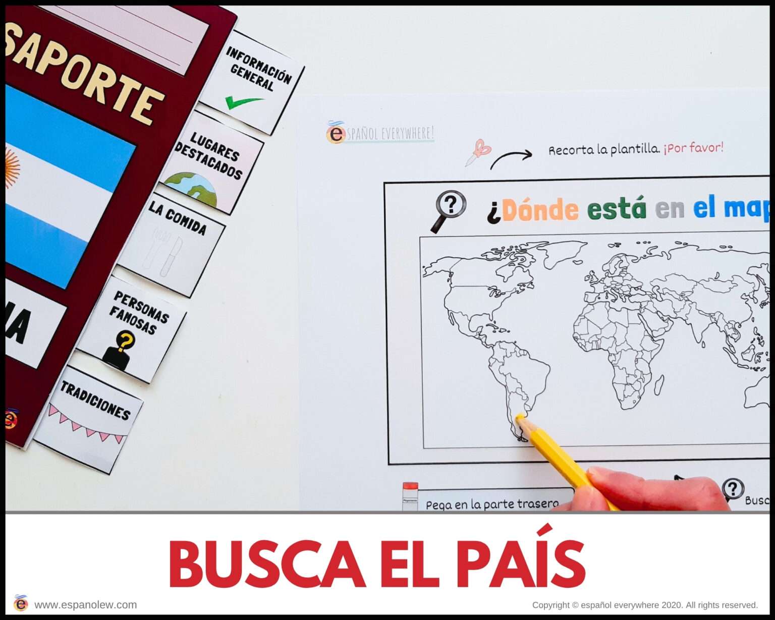 Pasaportes educativos imprimibles para niños: países, viajes y valores ...