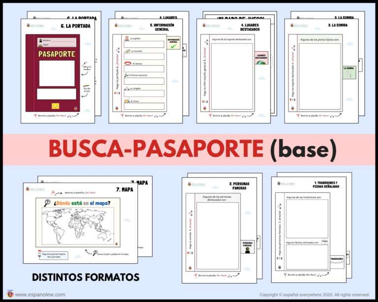 Pasaportes educativos imprimibles para niños: países, viajes y valores ...