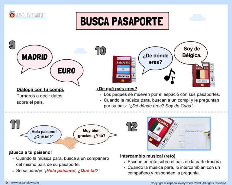 Pasaportes educativos imprimibles para niños: países, viajes y valores ...