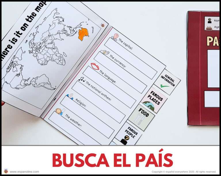 Pasaportes educativos imprimibles para niños: países, viajes y valores ...