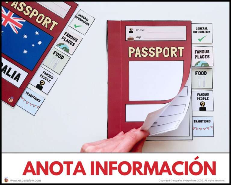 Pasaportes educativos imprimibles para niños: países, viajes y valores ...