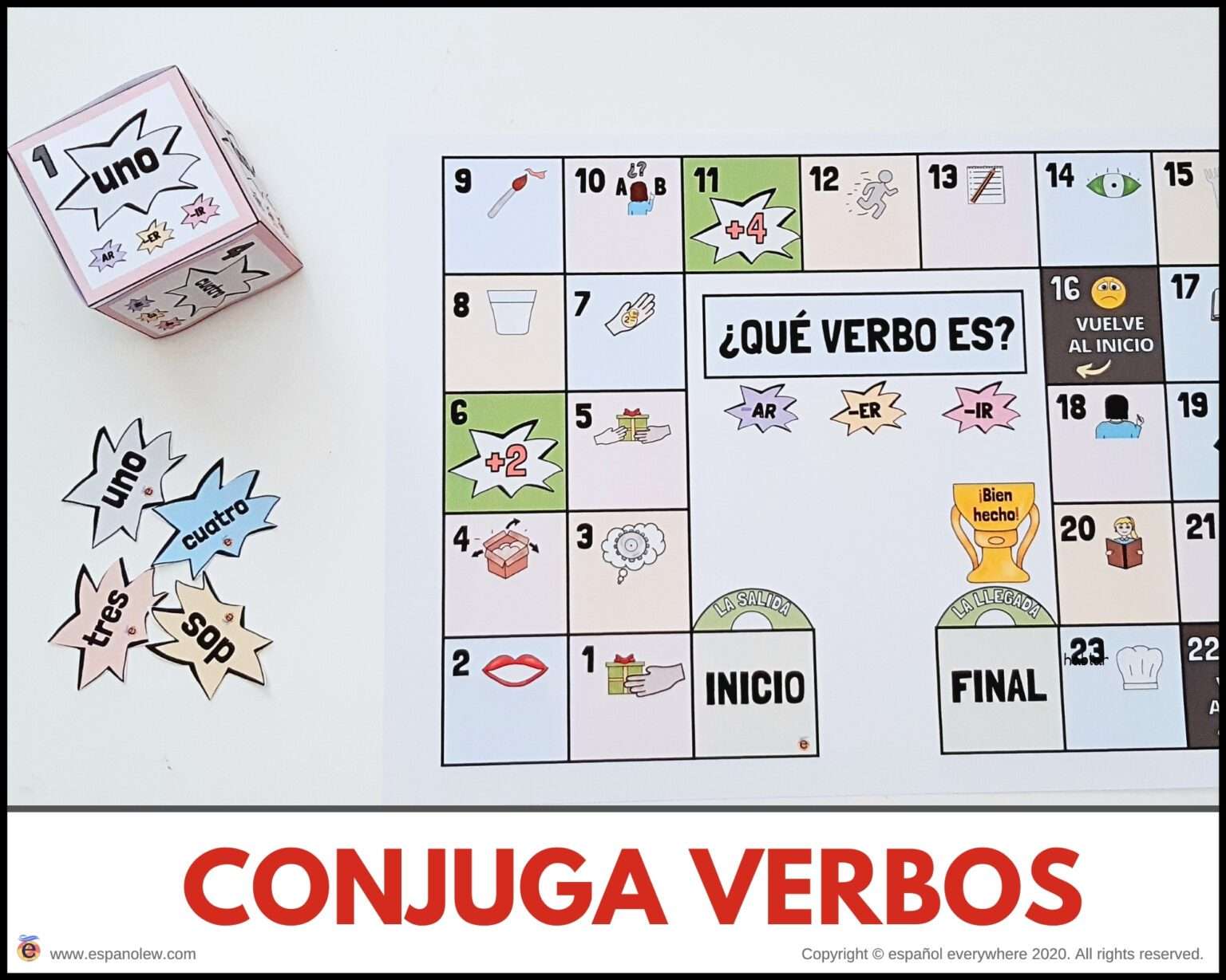 💻 ´Cuelga-verbos II´- Actividades, juegos y minilibros con verbos ...